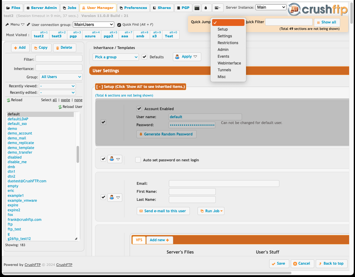 Crush11wiki: User Manager